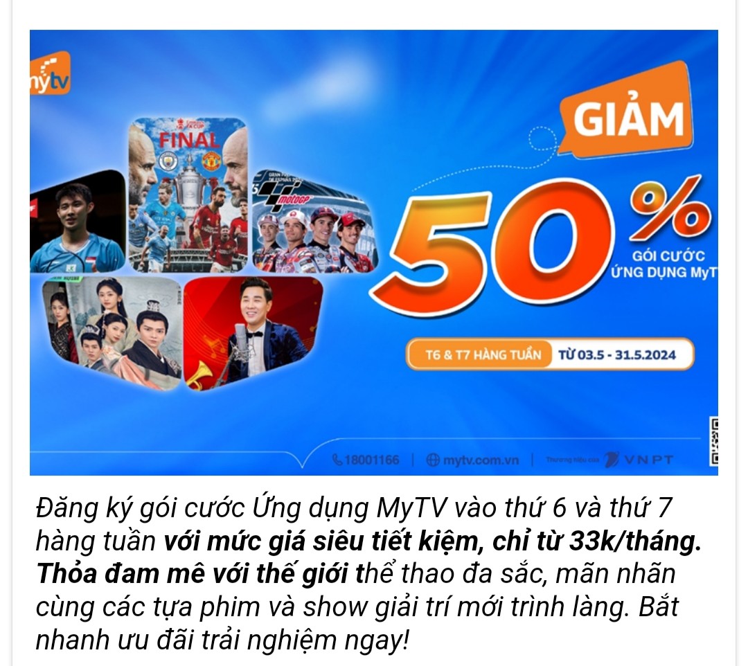 Mytv VNPT Chuyên mục hot Cả Tháng hè Sắp Đến - Lắp mạng VNPT Đà Nẵng
